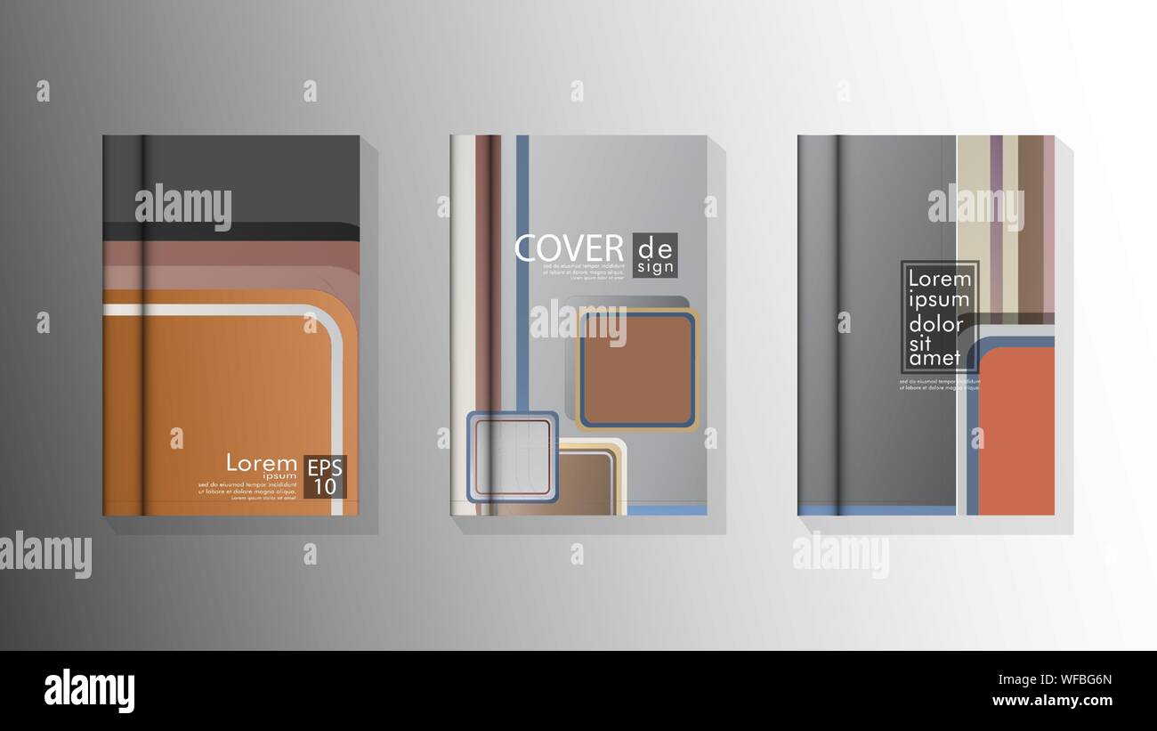 Vector collection of book cover backgrounds. eps 10 vector design ...