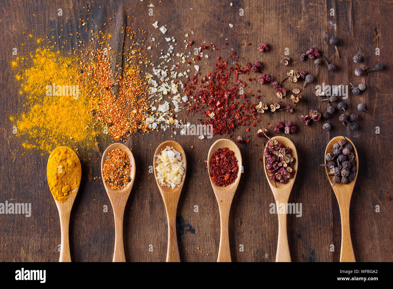 Spoon with spices hi-res stock photography and images - Alamy
