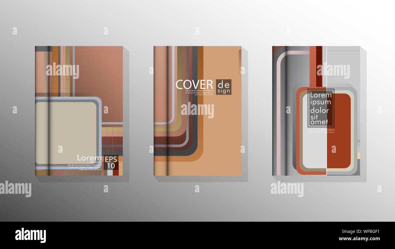 Vector collection of book cover backgrounds. eps 10 vector design ...