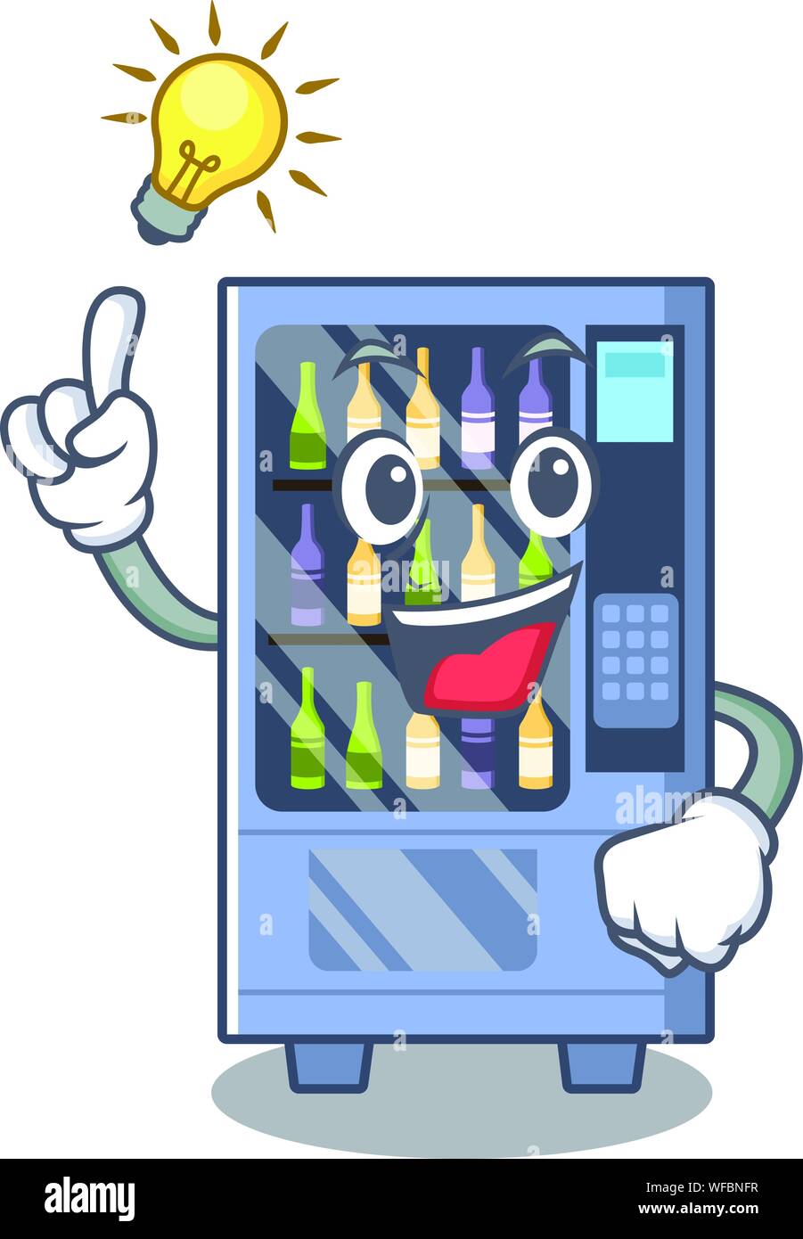 Have an idea wine vending machine mascot shaped character Stock Vector ...