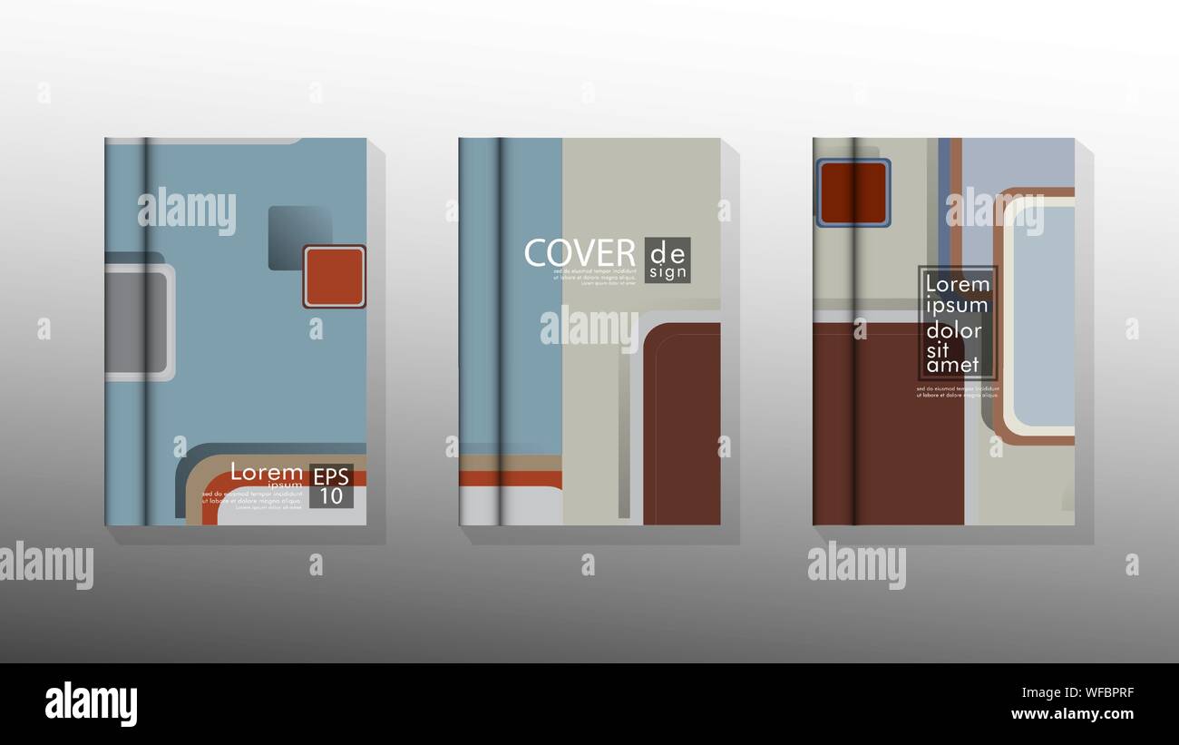 Vector collection of book cover backgrounds. eps 10 vector design ...