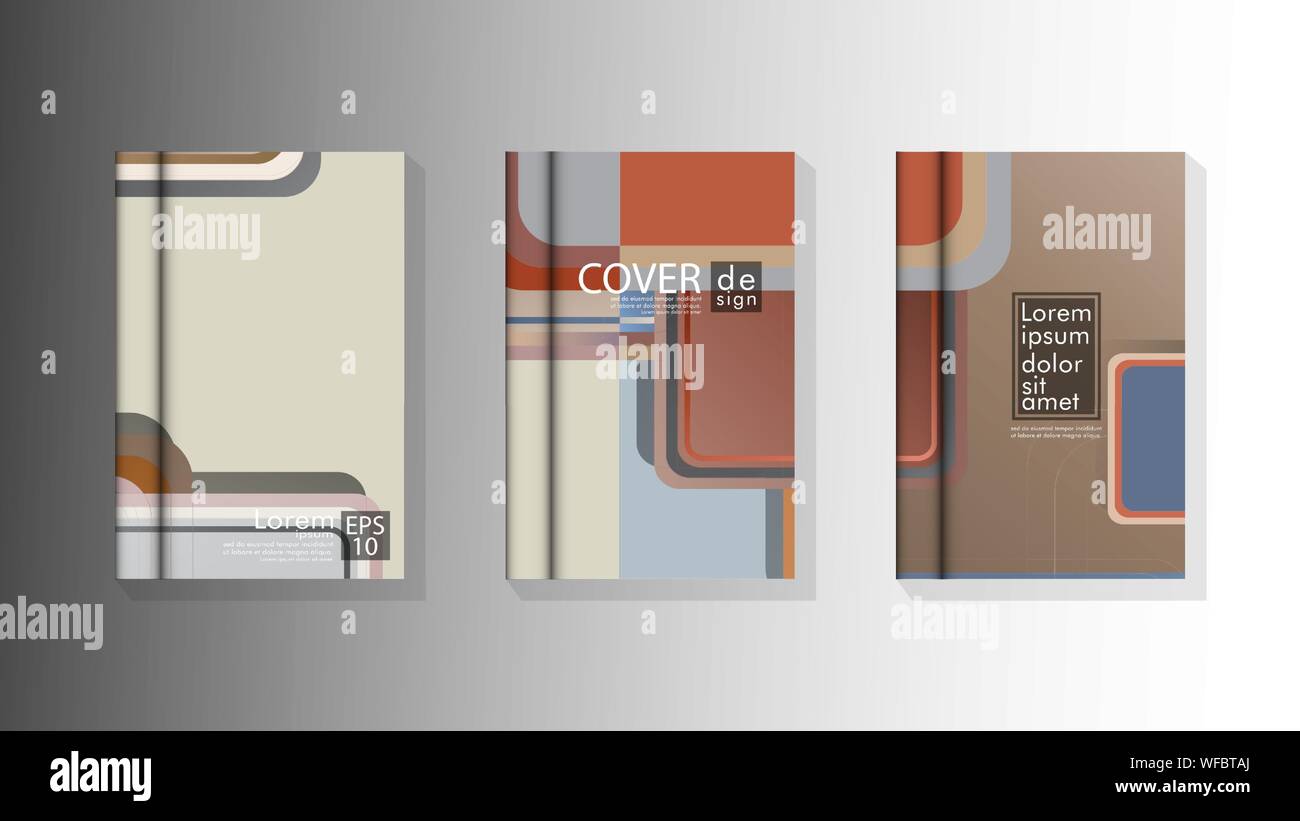 Vector collection of book cover backgrounds. eps 10 vector design ...
