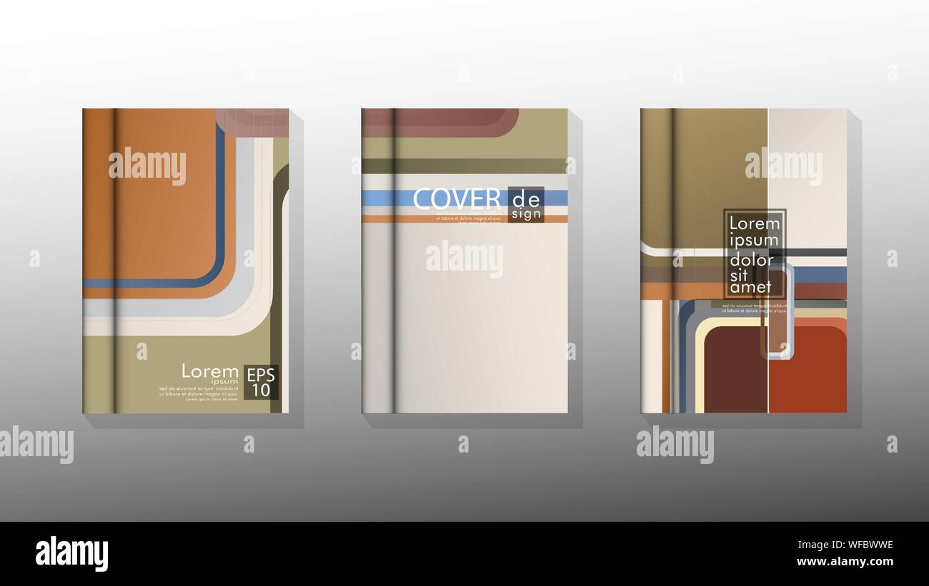 Vector collection of book cover backgrounds. eps 10 vector design ...