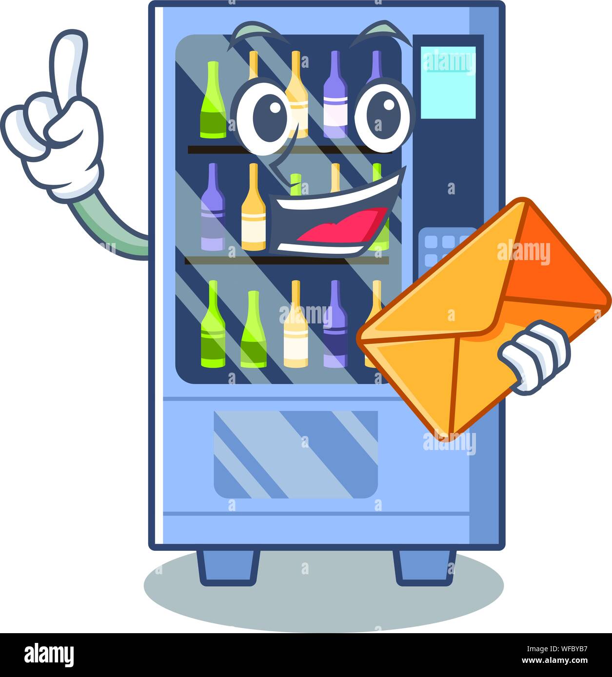 Old mail machine Stock Vector Images - Alamy