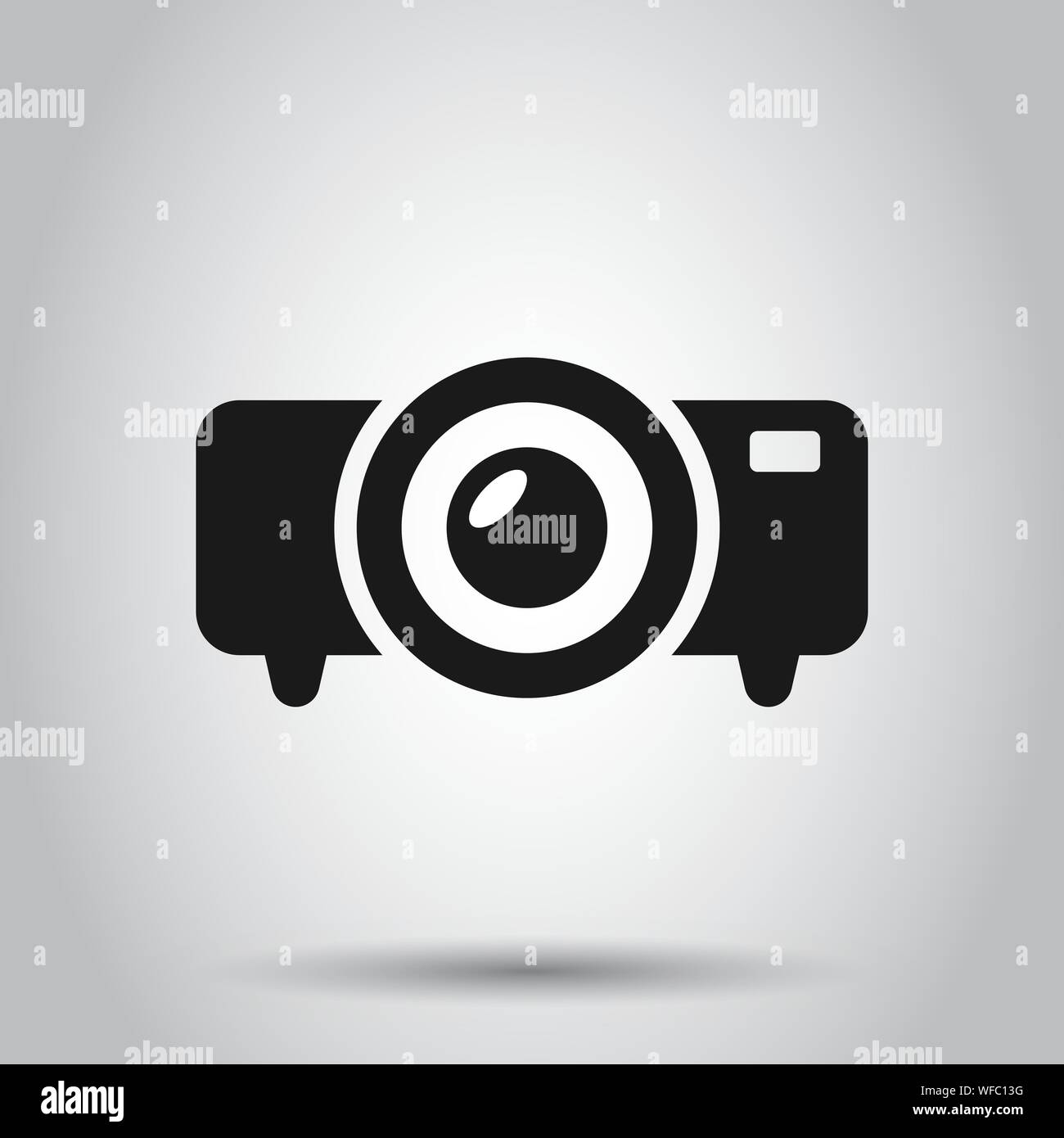 Projector screen icon on Stock Vector Images - Alamy