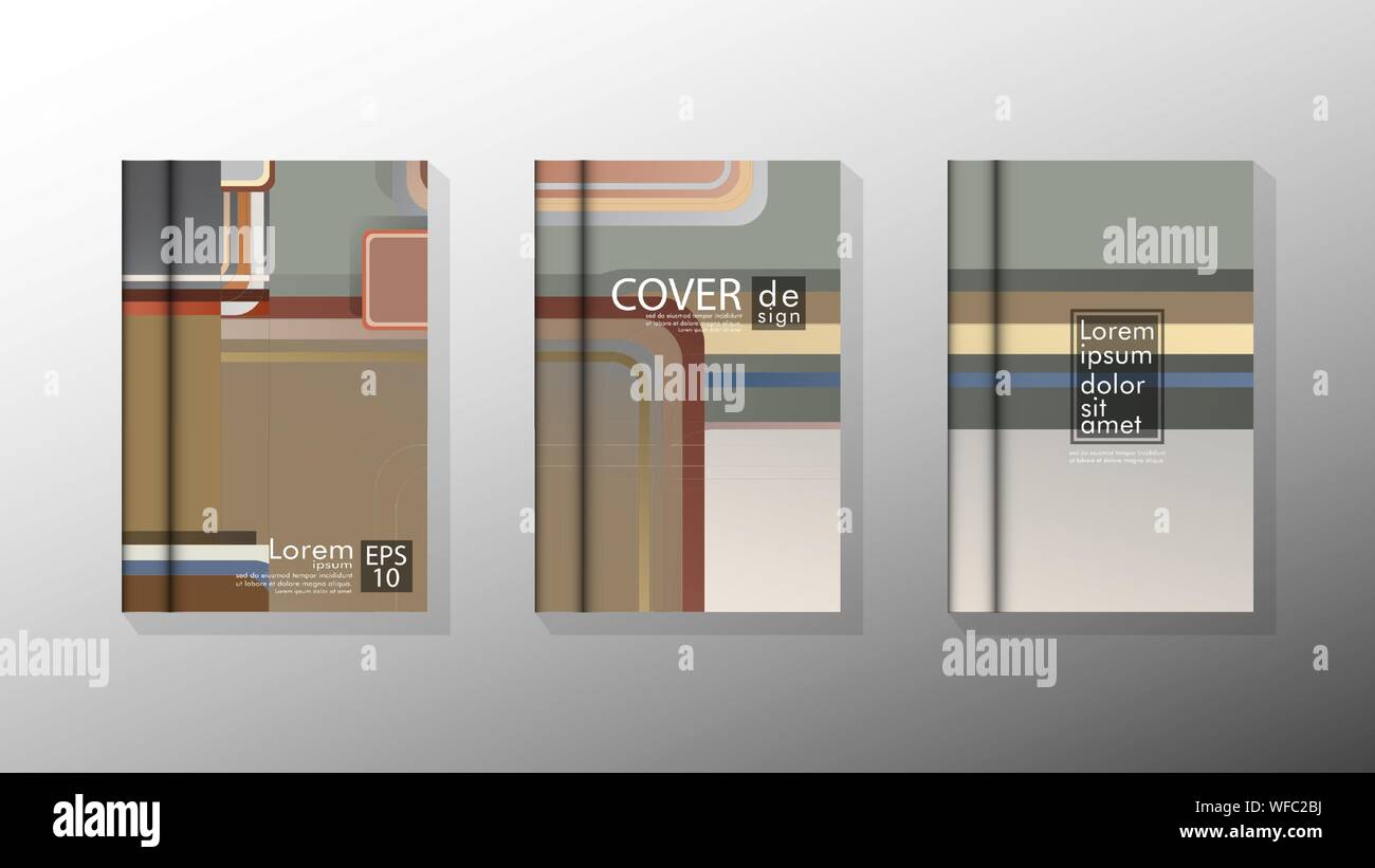 Vector collection of book cover backgrounds. eps 10 vector design ...