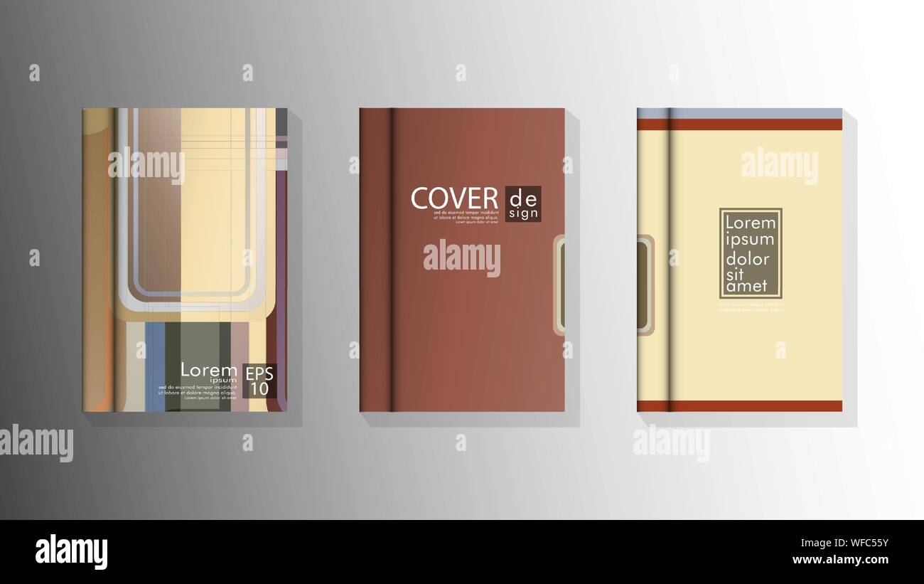 Vector collection of book cover backgrounds. eps 10 vector design ...