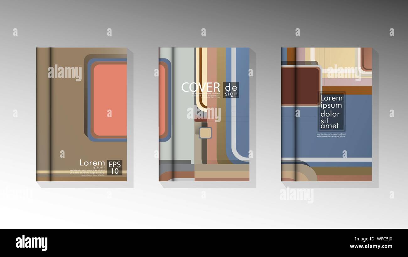 Vector collection of book cover backgrounds. eps 10 vector design ...