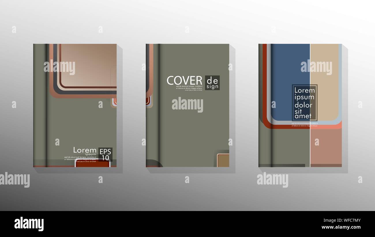 Vector collection of book cover backgrounds. eps 10 vector design ...