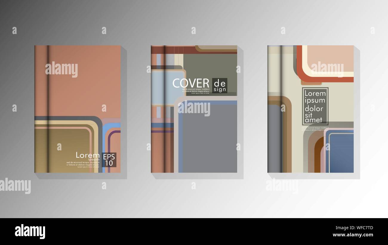 Vector collection of book cover backgrounds. eps 10 vector design ...