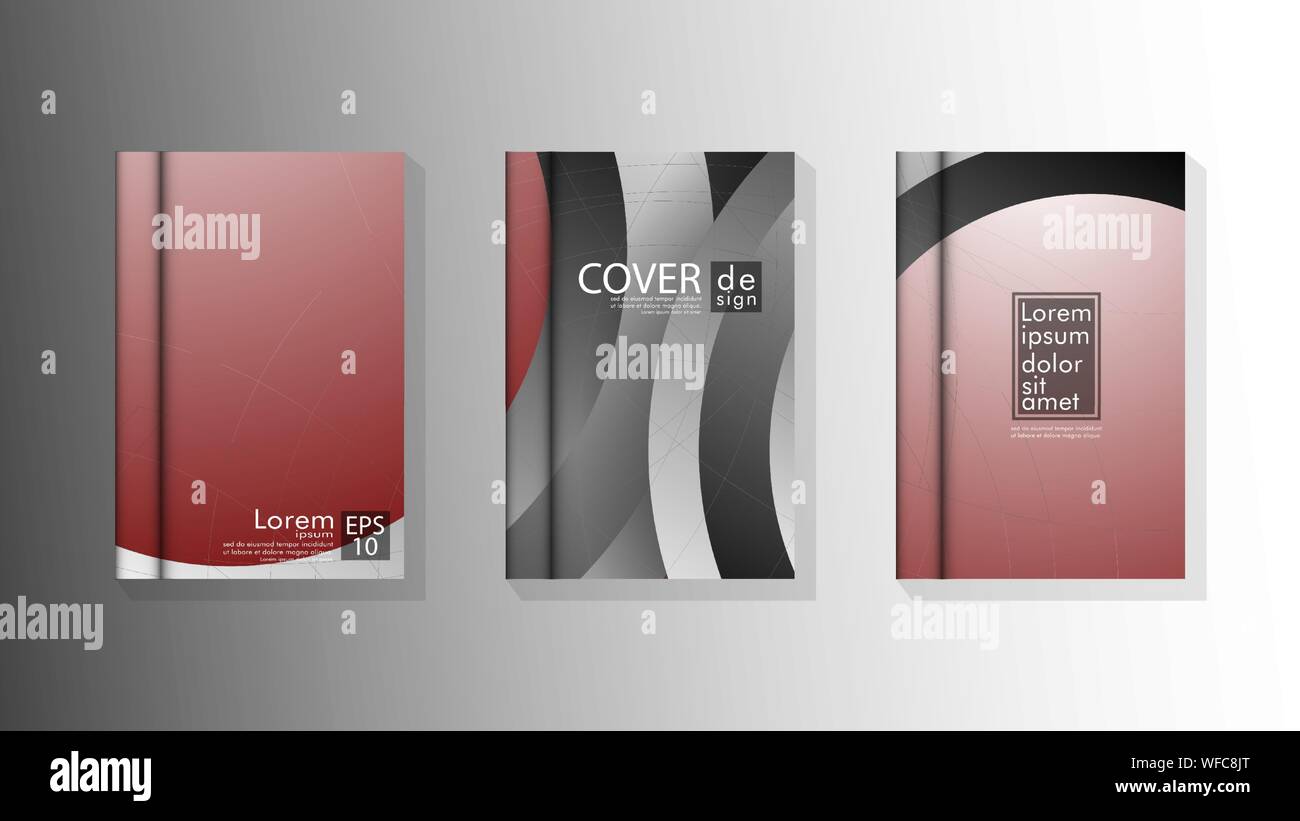 Vector collection of book cover backgrounds. eps 10 vector design ...