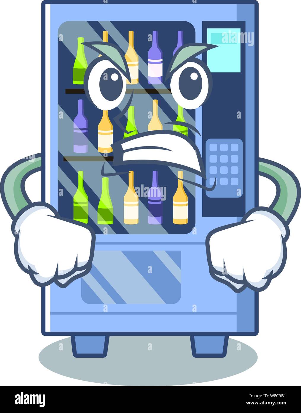 Angry candy vending machine with the character Stock Vector Image & Art ...