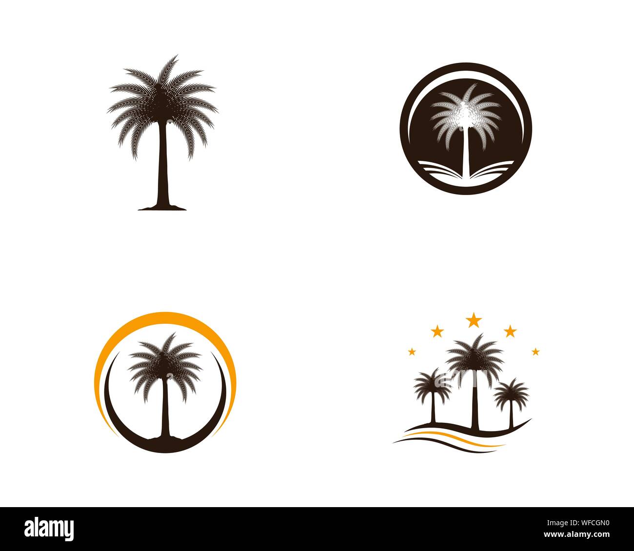 Date tree icon vector illustration logo template Stock Vector Image ...