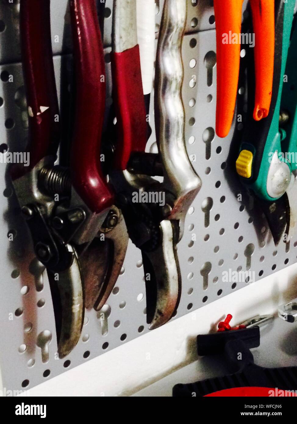 Row of tools hi-res stock photography and images - Alamy