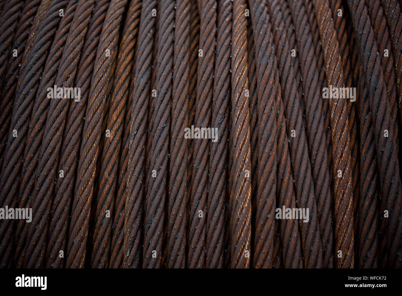 Full Frame Shot Of Metallic Cables Stock Photo - Alamy