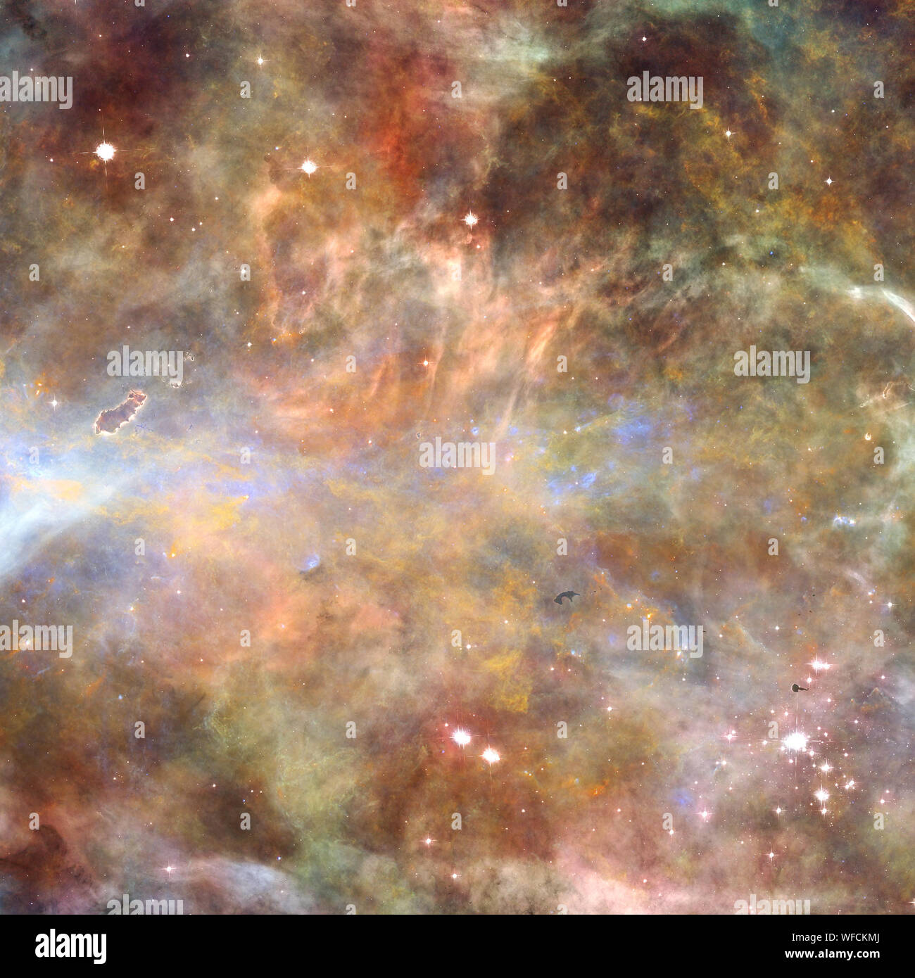 Nebula in outer space. Gas and dust clouds. Elements of this image ...