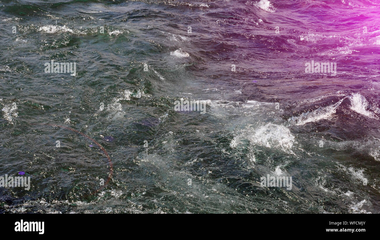 Water of a fast mountain river with rapids. Background, texture Stock ...