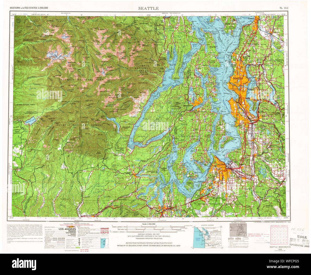 Nasa Topographical Map Seattle