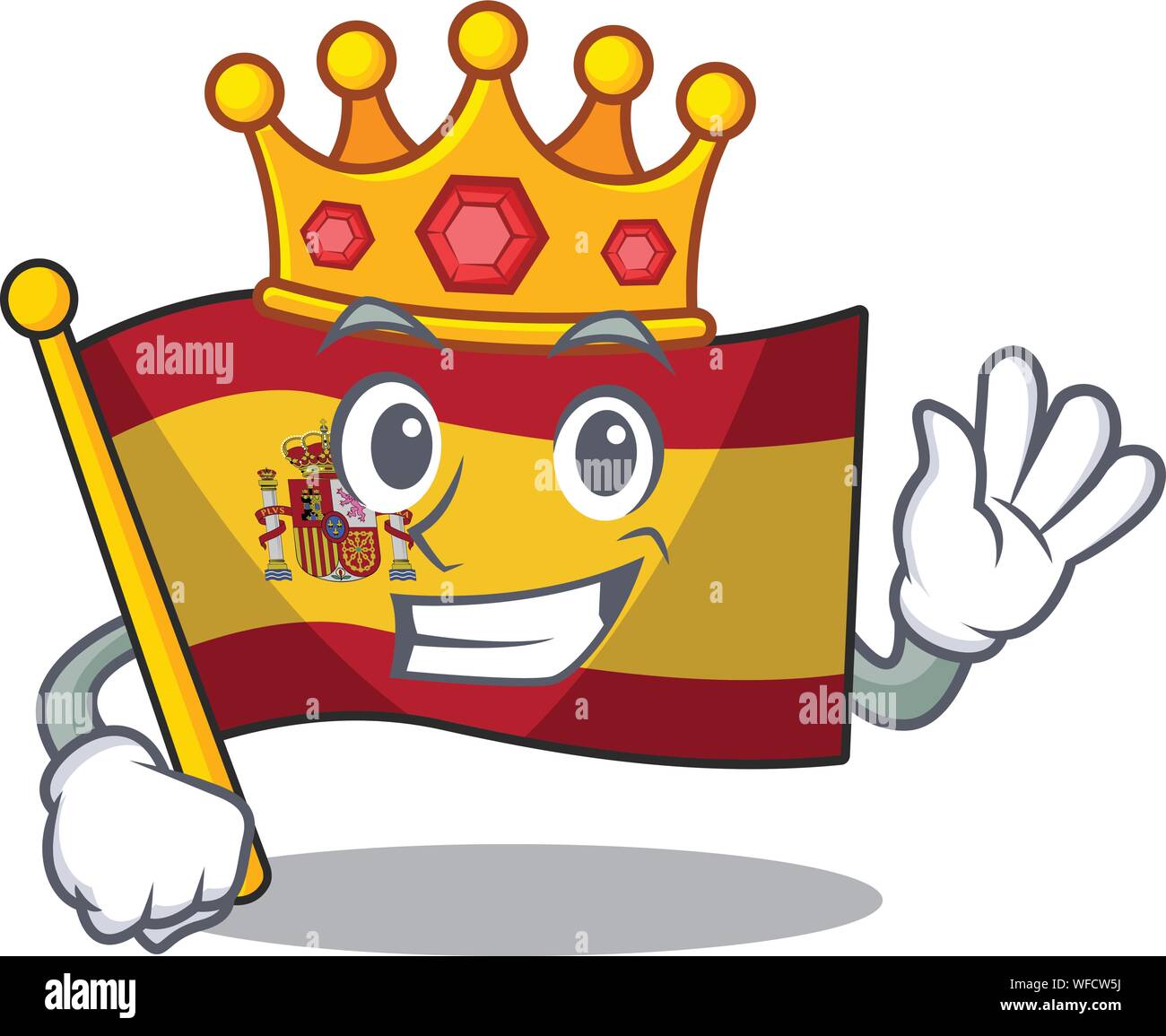 Crown spain king color hi-res stock photography and images - Alamy