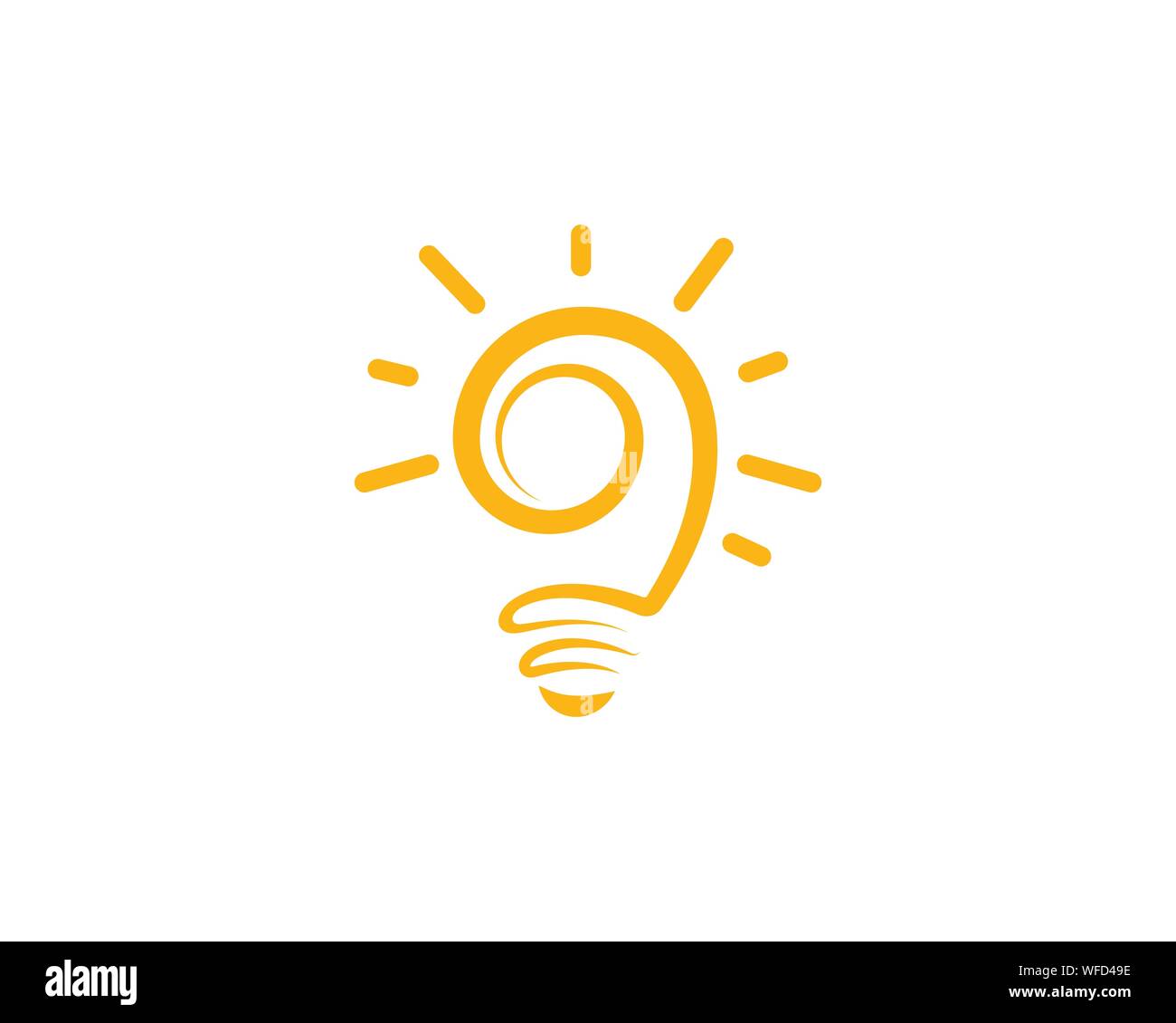 light bulb symbol vector design illustration Stock Vector Image & Art ...
