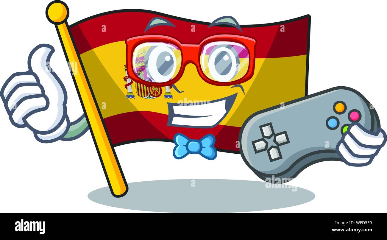 Gamer flag spain isolated in the cartoon Stock Vector Image & Art - Alamy