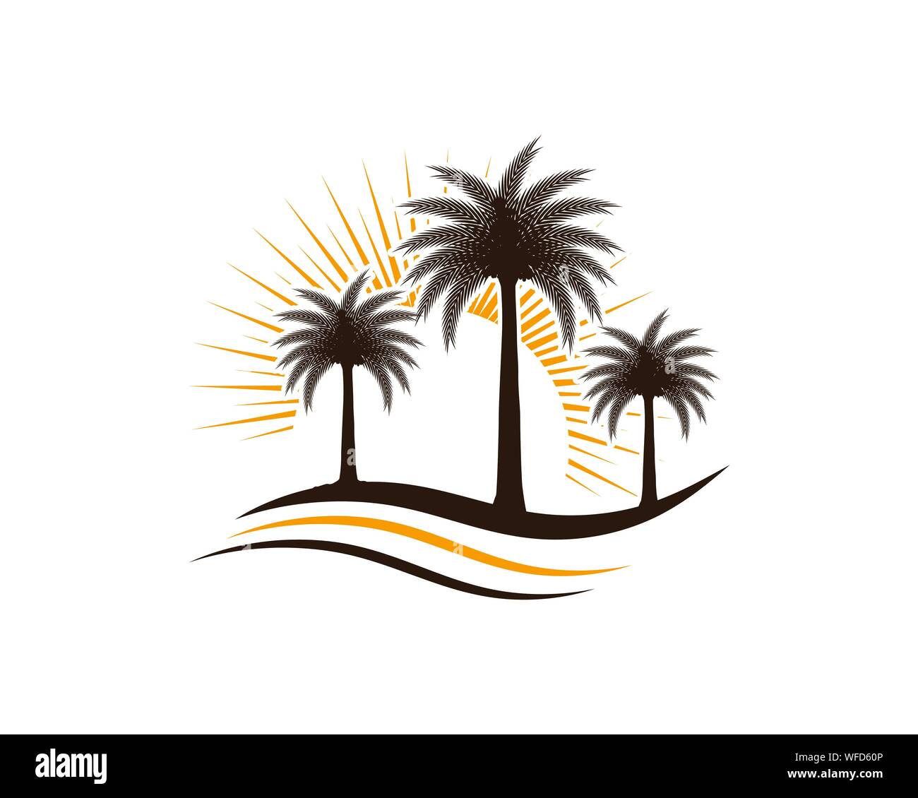 Date tree icon vector illustration logo template Stock Vector Image ...