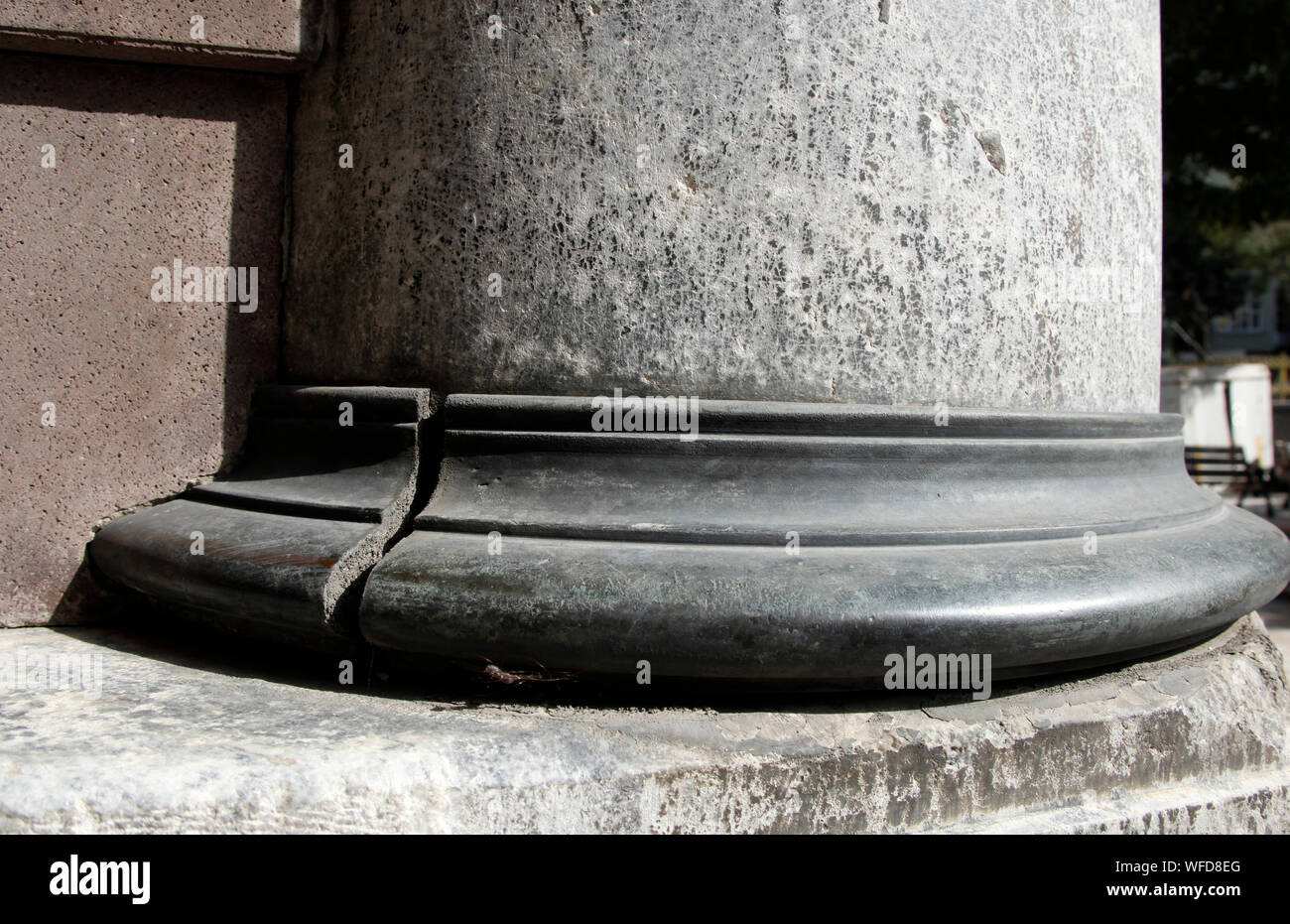Architectural Detail of Base of the Columns Stock Photo - Alamy