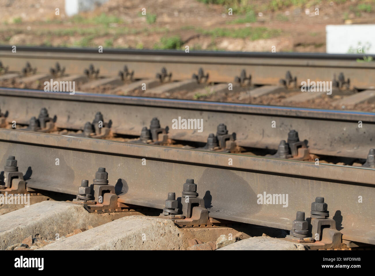 Close up empty railway hi-res stock photography and images - Alamy