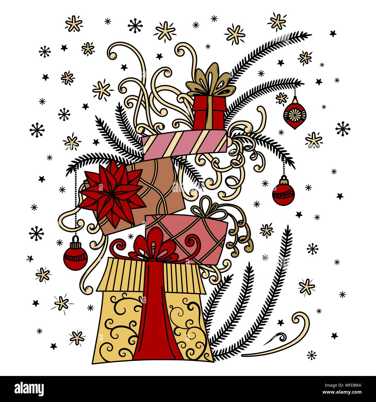 Pile Of Presents Cartoon