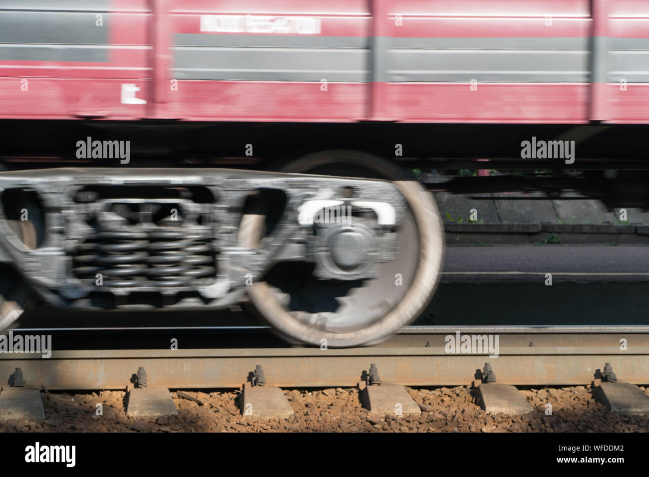 Railroad passenger car wheels hi-res stock photography and images - Alamy