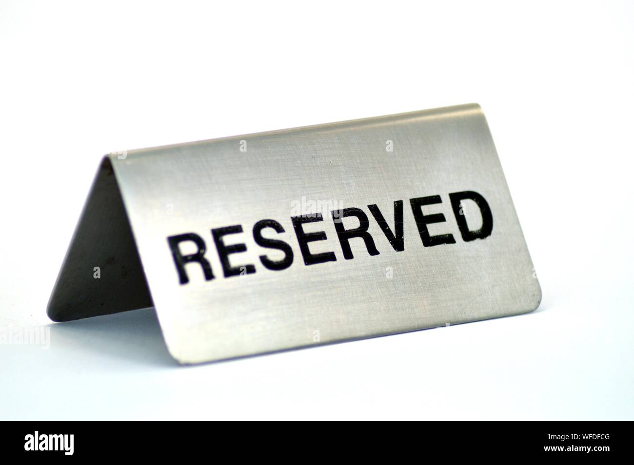 Reserved sign cut out hi-res stock photography and images - Alamy