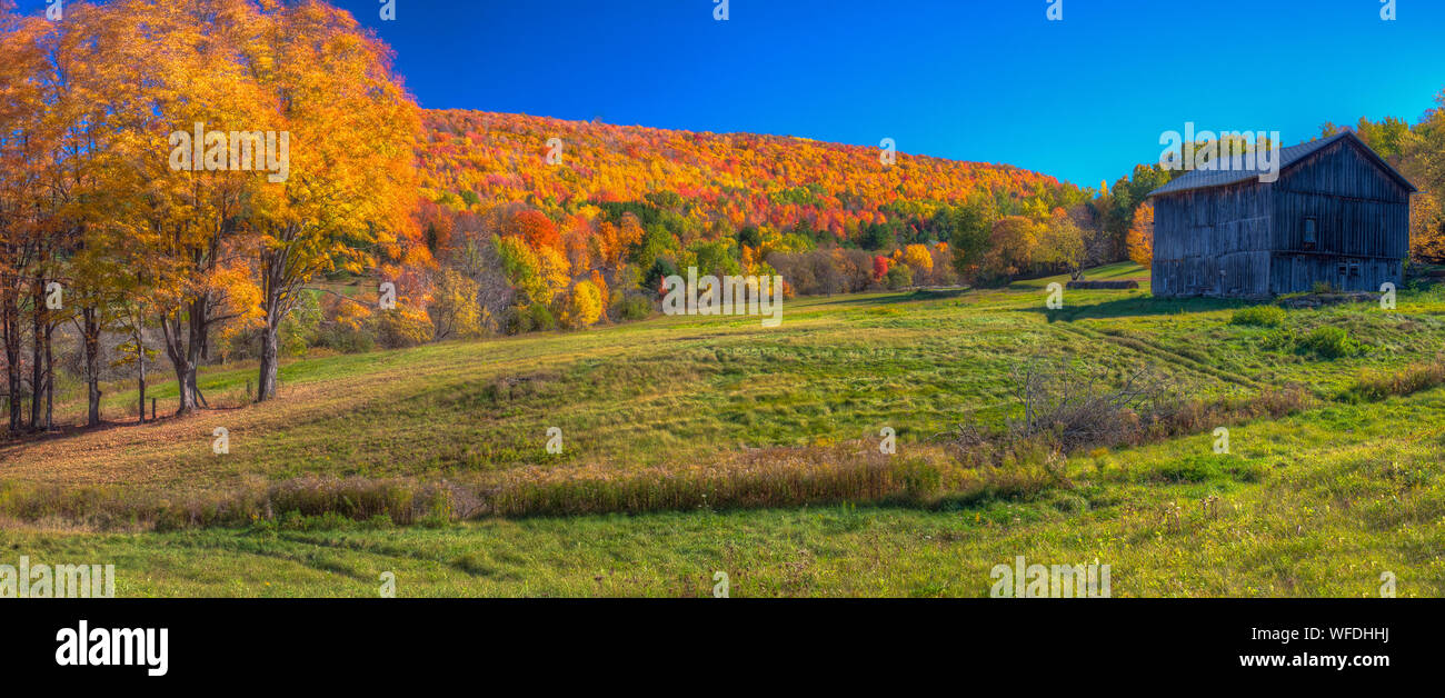 Rural Pennsylvania countryside in late autumn with fall rfolage Stock ...