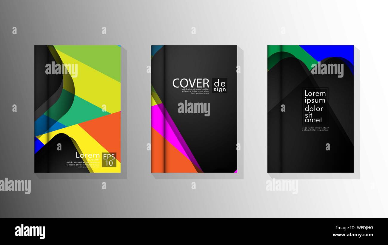 Vector collection of book cover backgrounds. eps 10 vector design ...