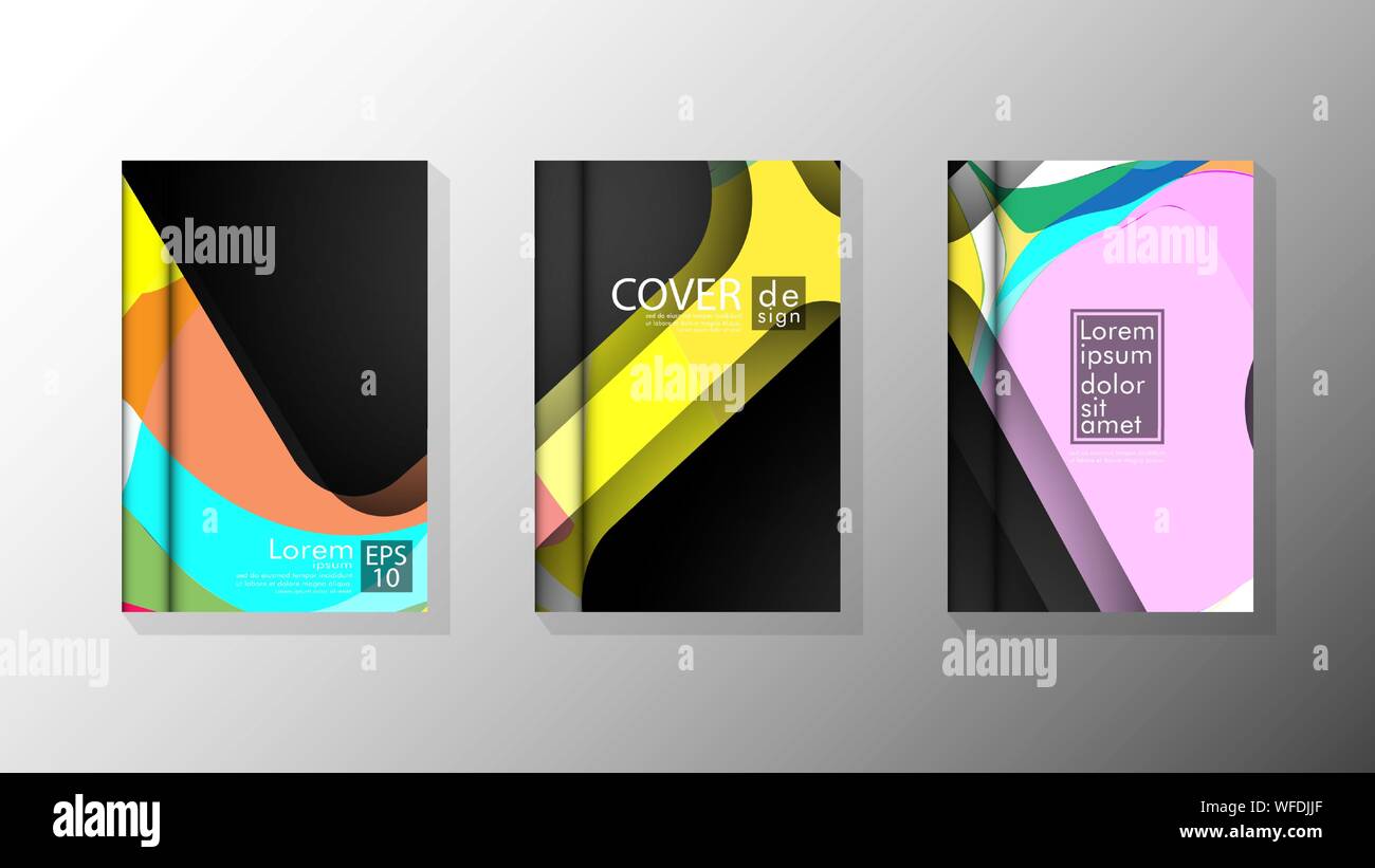 Vector collection of book cover backgrounds. eps 10 vector design ...