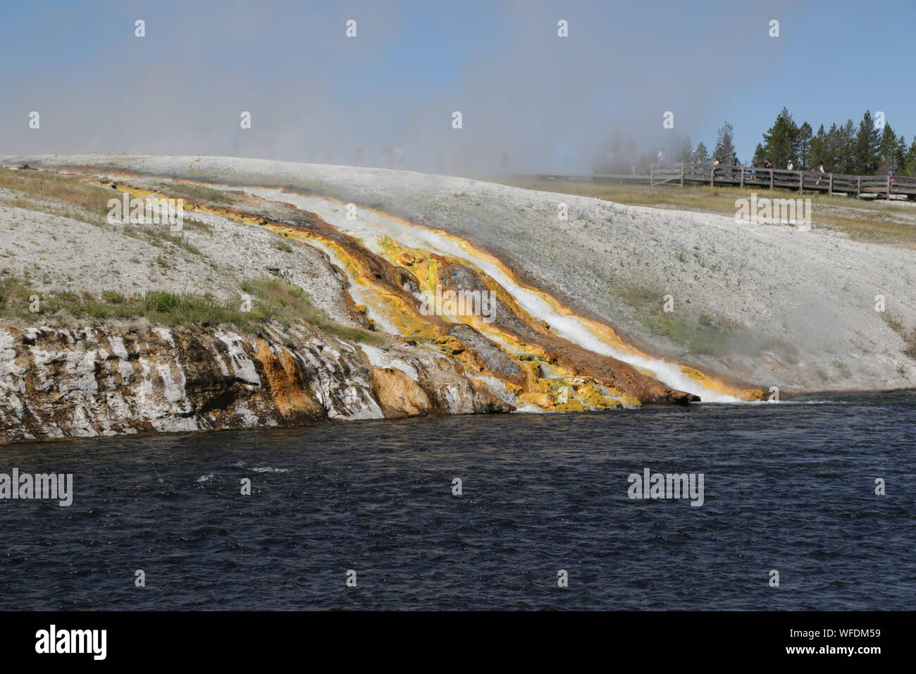 in USA inside the yellowstone national park the brauty of amazing ...