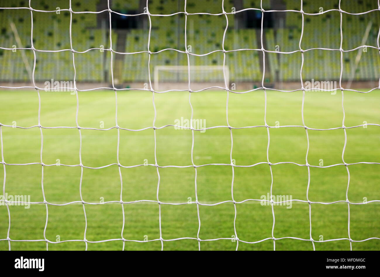 Soccer goal post stadium hi-res stock photography and images - Alamy