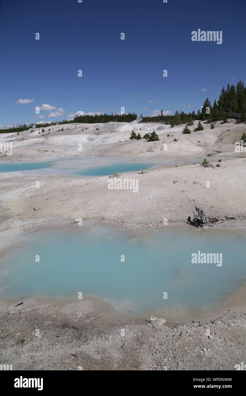 in USA inside the yellowstone national park the brauty of amazing ...