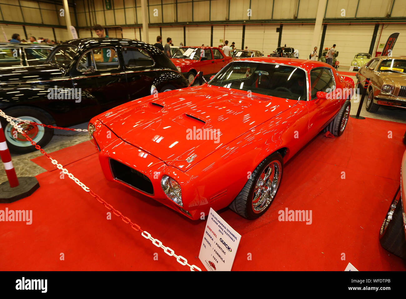 ISTANBUL, TURKEY - JUNE 29, 2019: Pontiac Firebird Formula display at ...