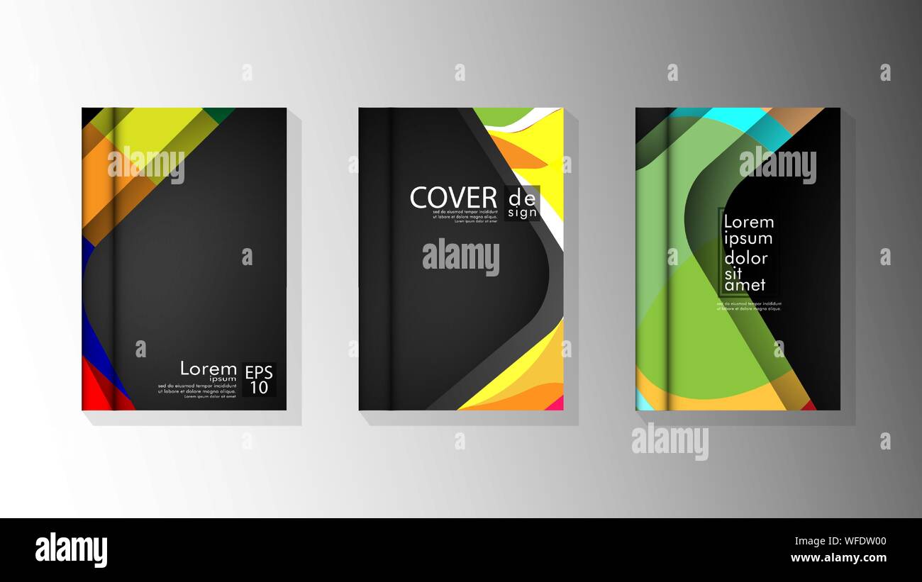 Vector collection of book cover backgrounds. eps 10 vector design ...