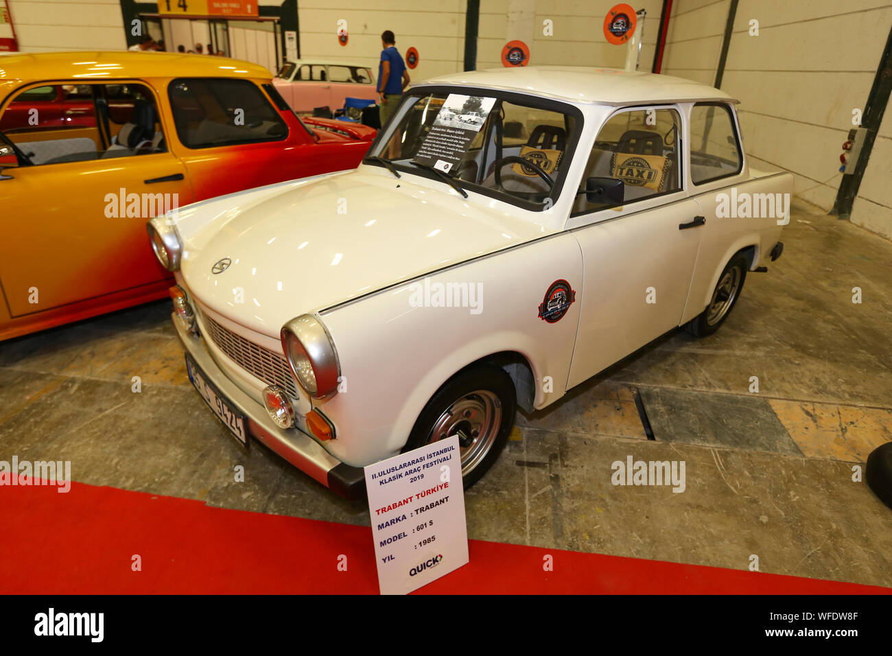 ISTANBUL, TURKEY - JUNE 29, 2019: Trabant display at Istanbul Classic ...