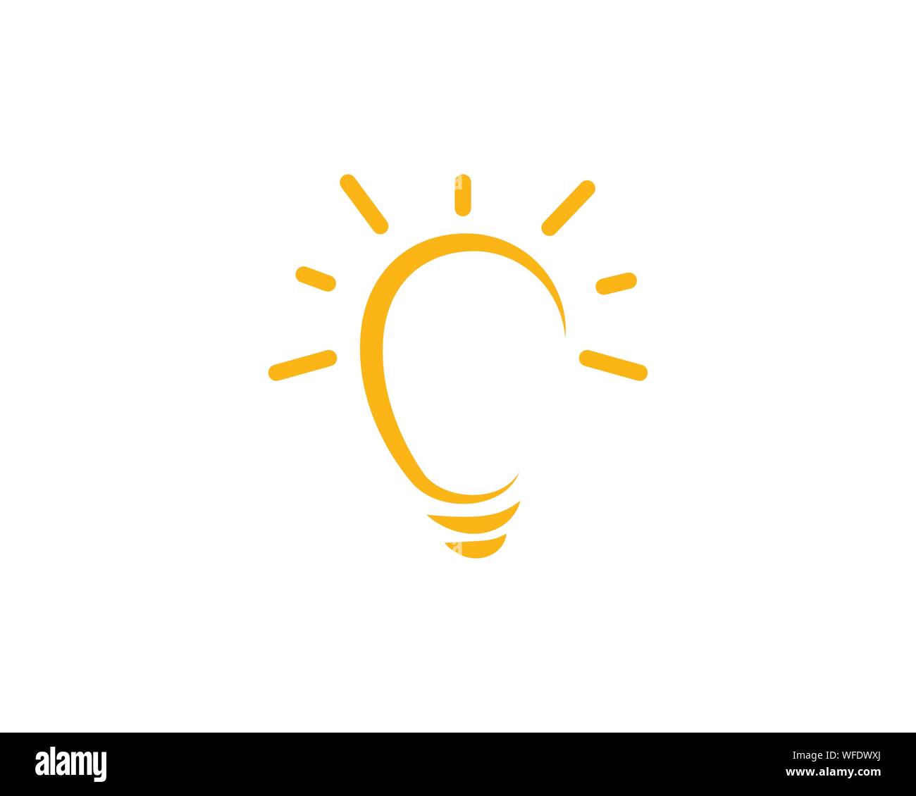 light bulb symbol vector design illustration Stock Vector Image & Art - Alamy