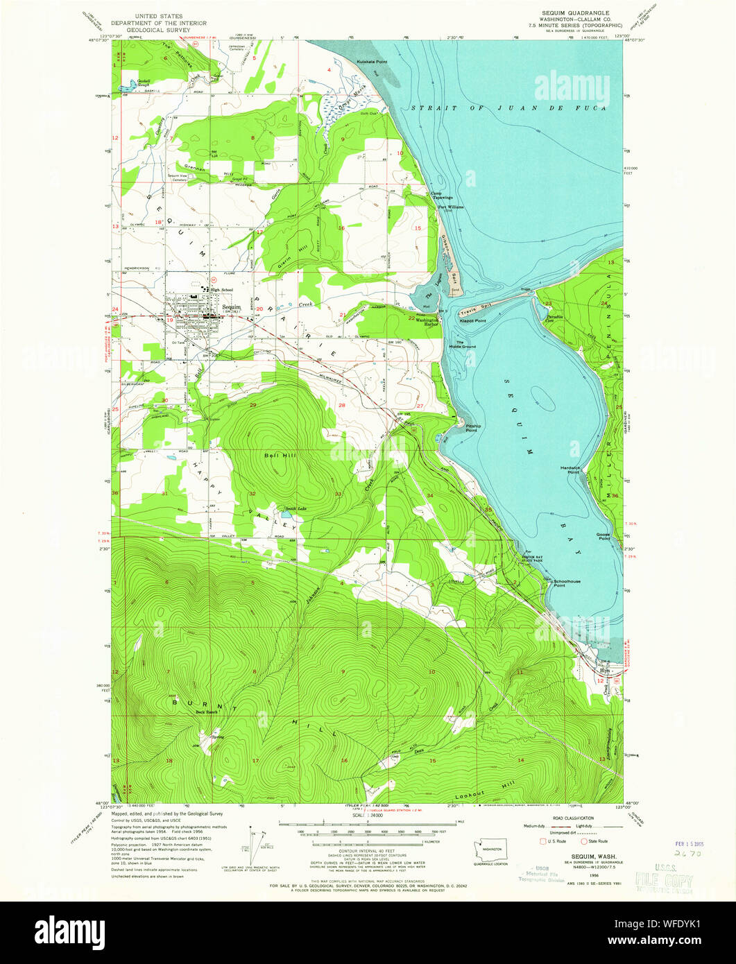 Sequim washington map hi-res stock photography and images - Alamy