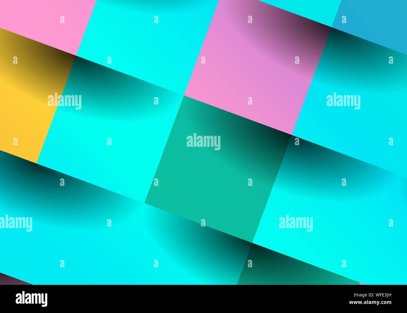 abstract, colorful background with square frames. Geometric vector ...
