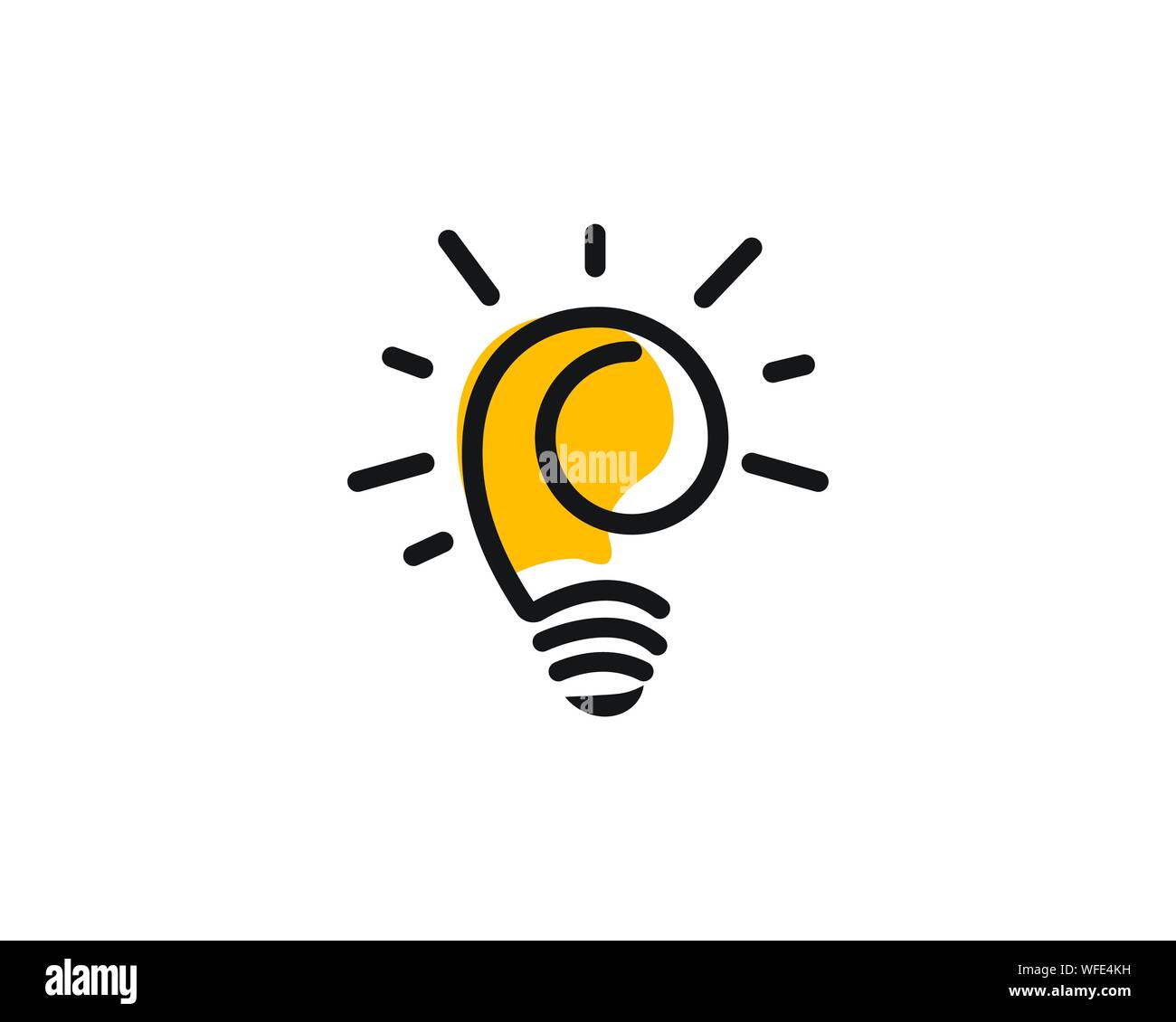 light bulb symbol vector design illustration Stock Vector Image & Art ...
