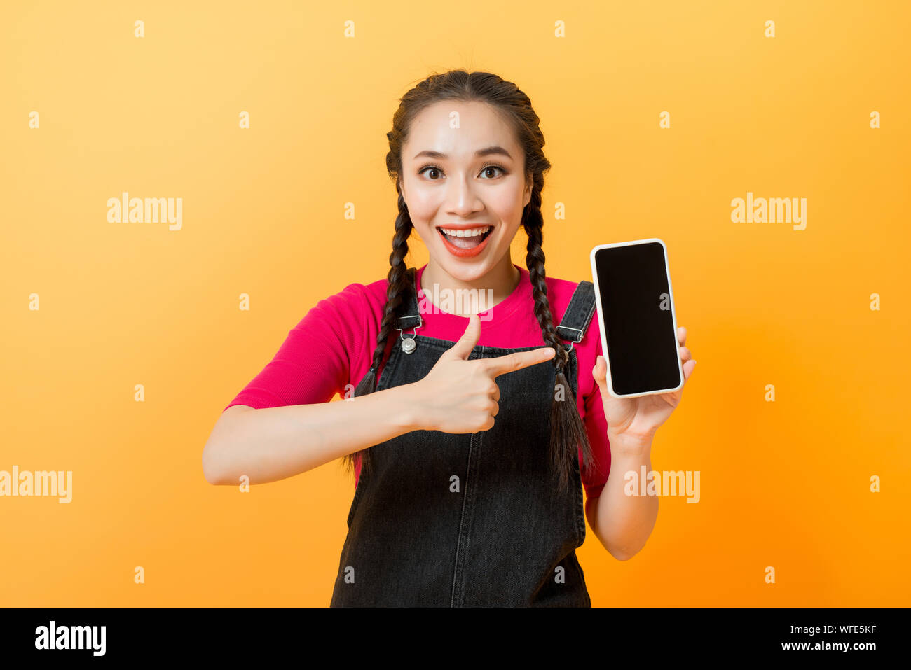 Japanese pointing finger hi-res stock photography and images - Alamy