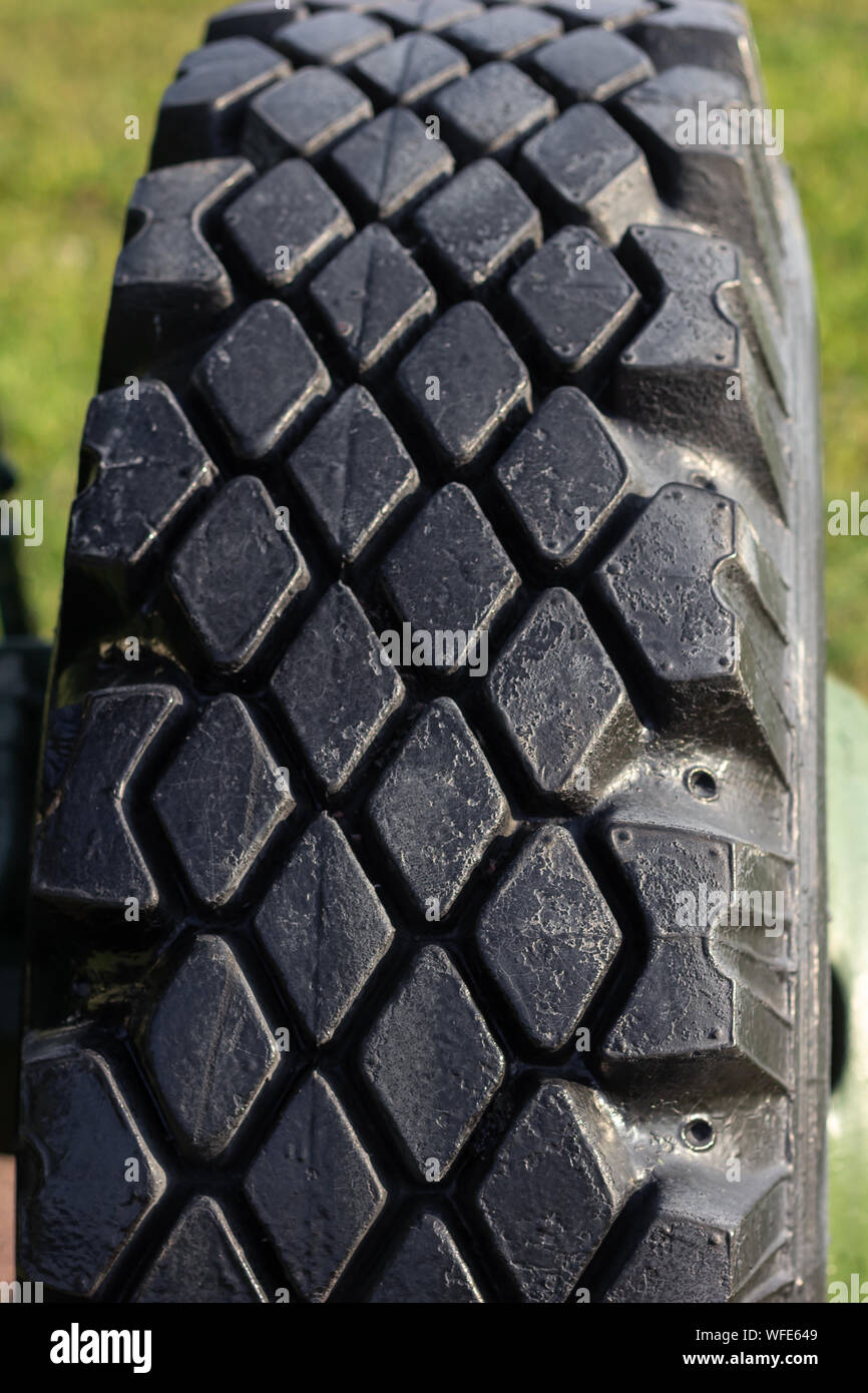 military vehicle wheel protector technology detail Stock Photo - Alamy
