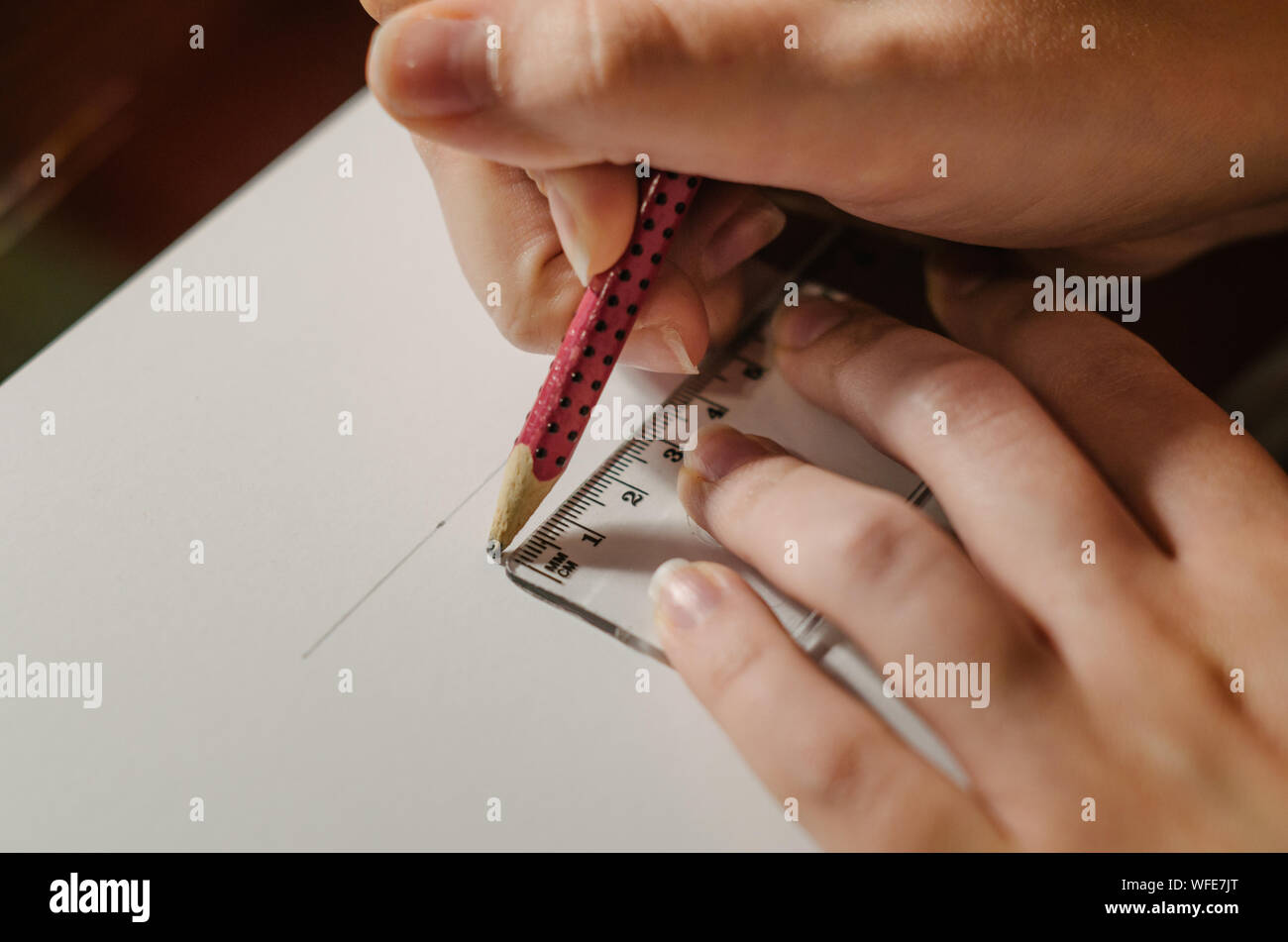 Pencil Drawing Straight Line High Resolution Stock Photography and ...