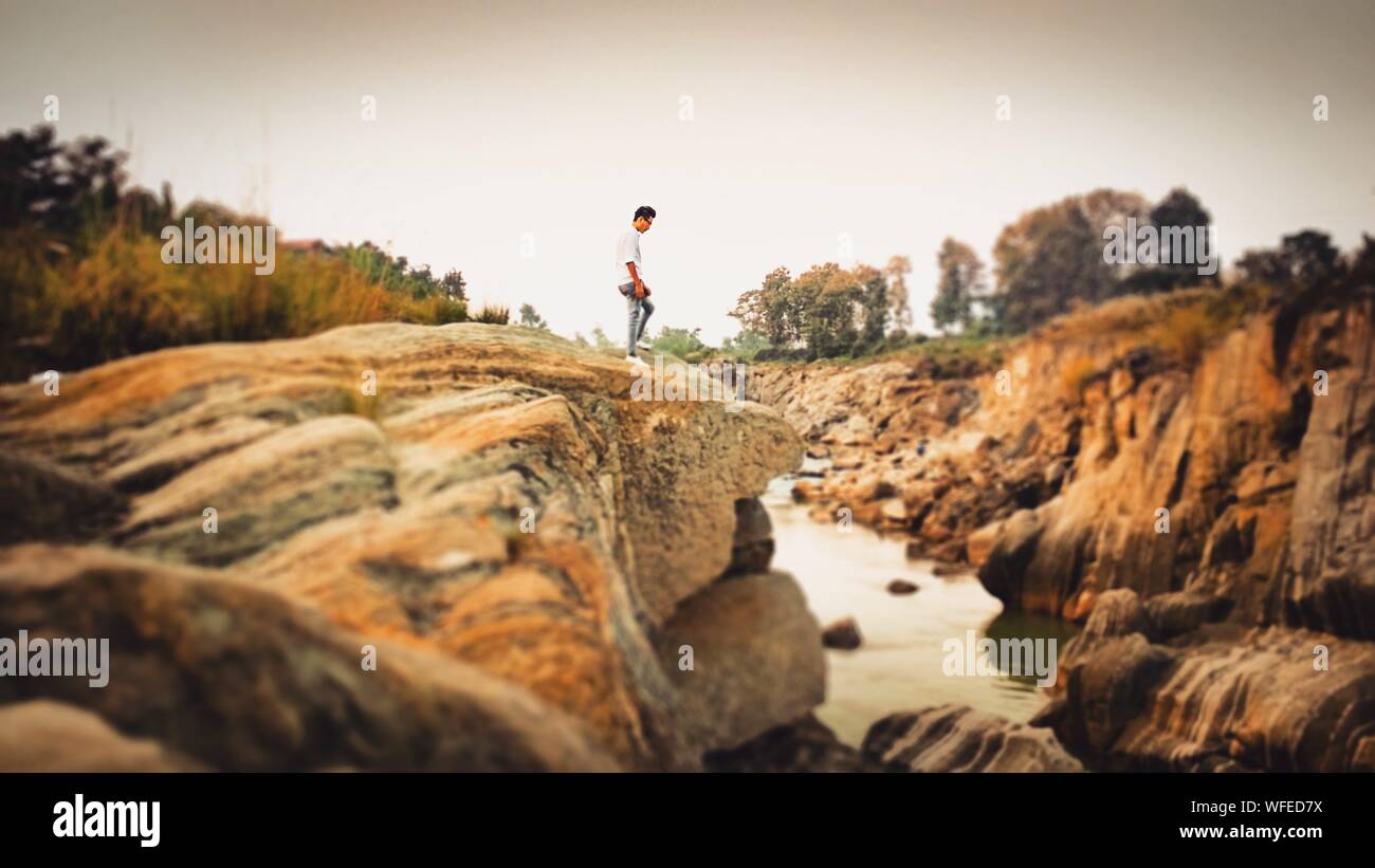 Rural man standing india hi-res stock photography and images - Alamy