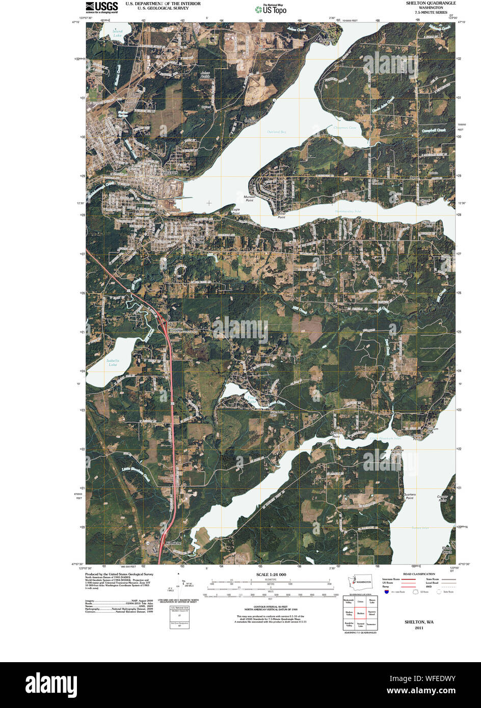 Map of shelton hi-res stock photography and images - Alamy