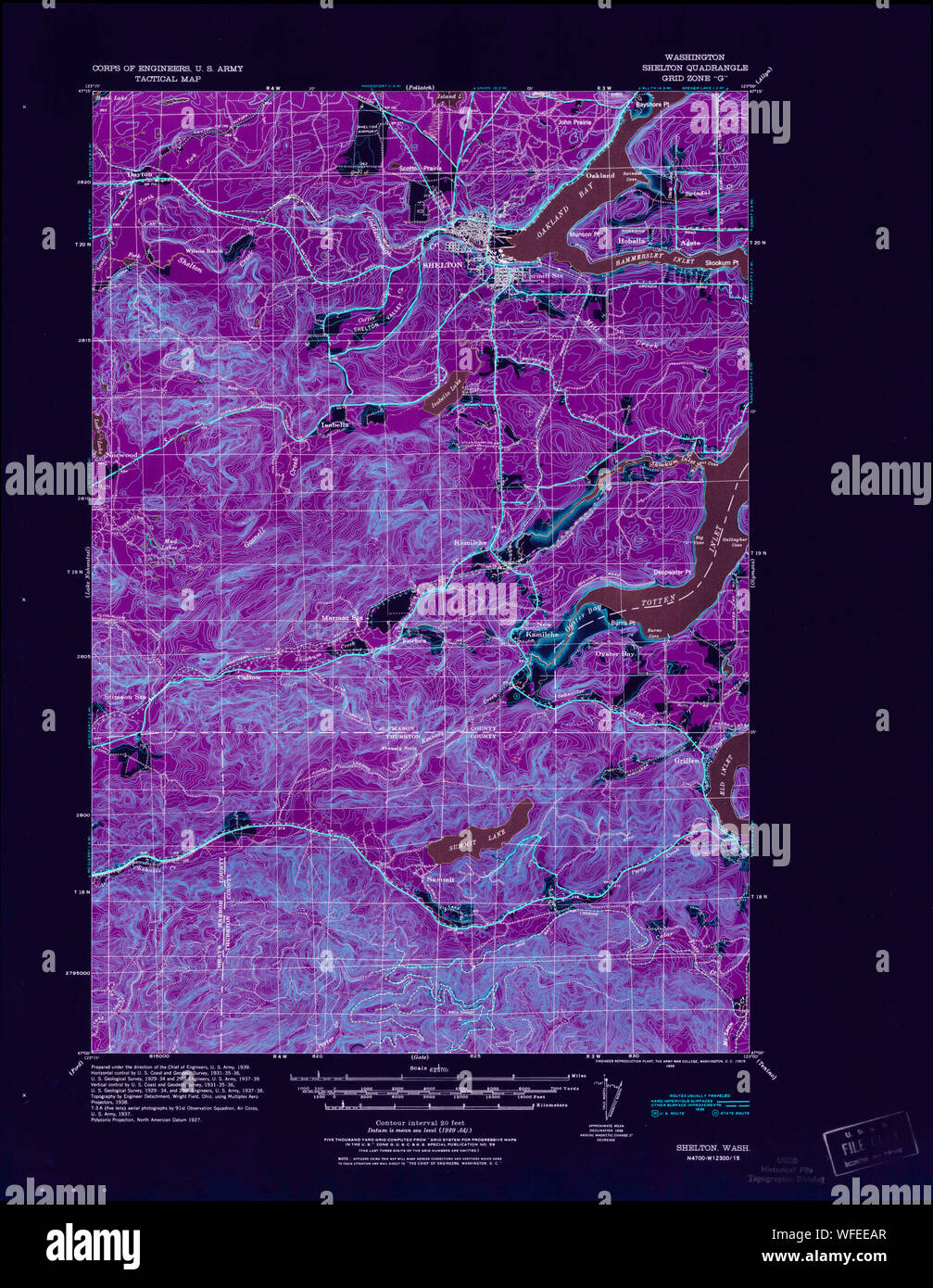 Map of shelton hi-res stock photography and images - Alamy